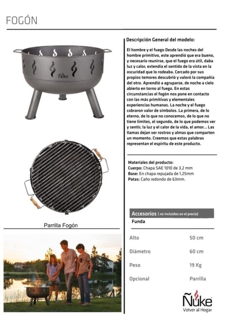 Fogon 60 Ñuke – Inspira